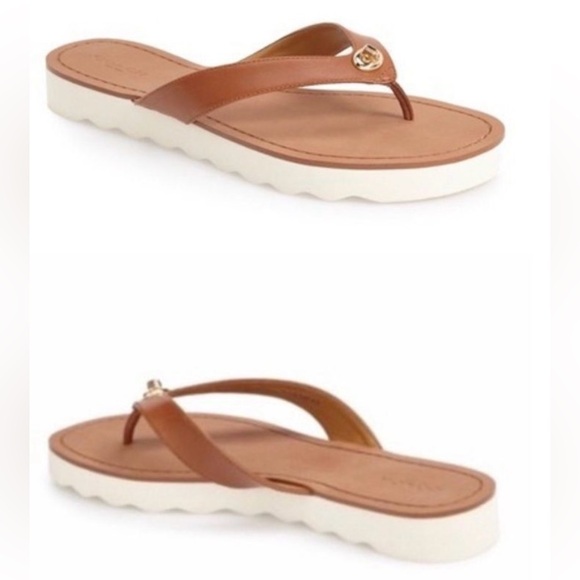 Coach | Shoes | Coach Shelly Flip Flop Sandals 38 | Poshmark
